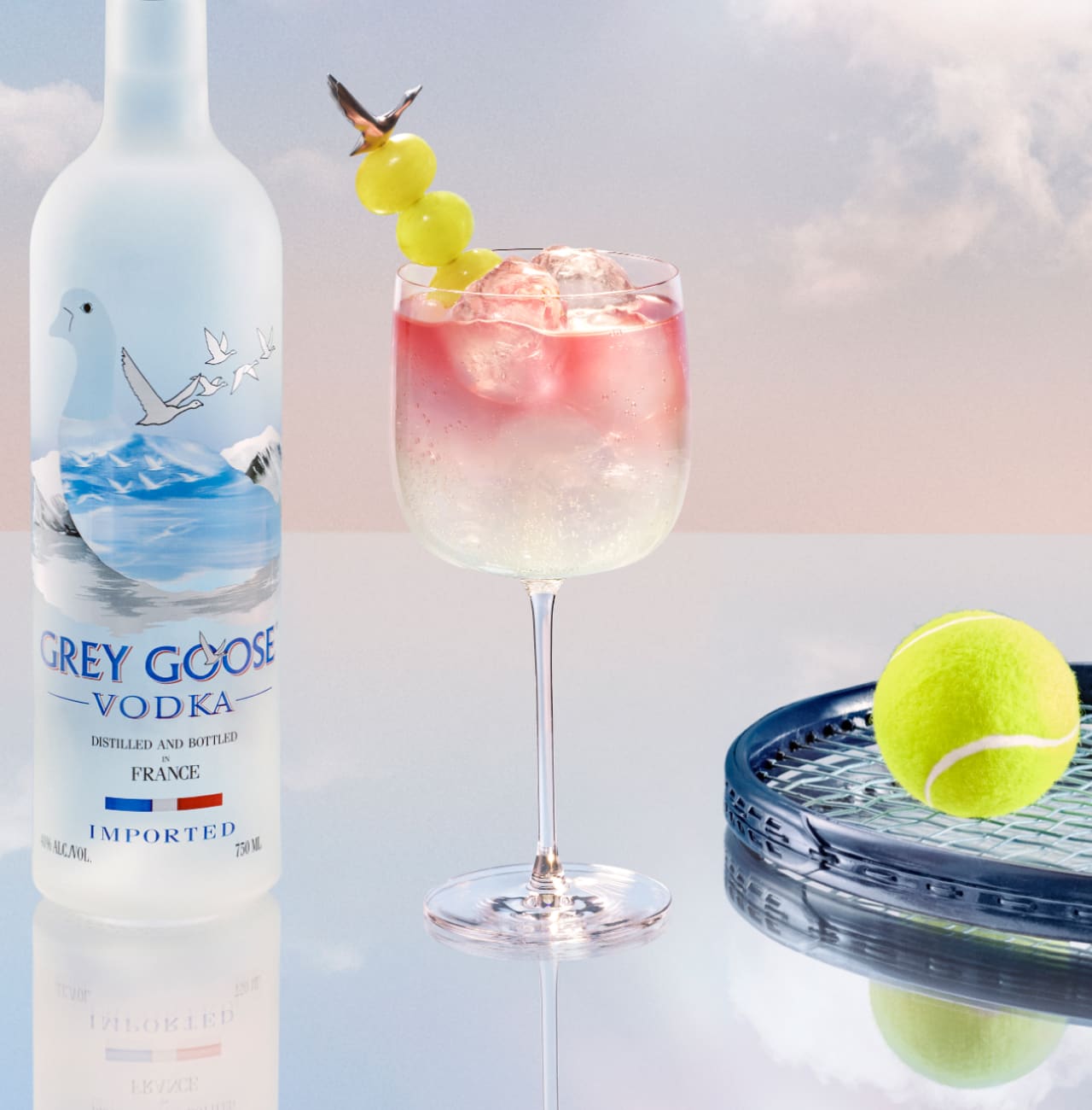 GREY GOOSE® Top Spin | Cranberry Ginger Beer Spritz | GREY GOOSE