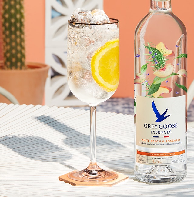 Market Fresh Peach Drink | Rosemary Cocktail Recipe | GREY GOOSE