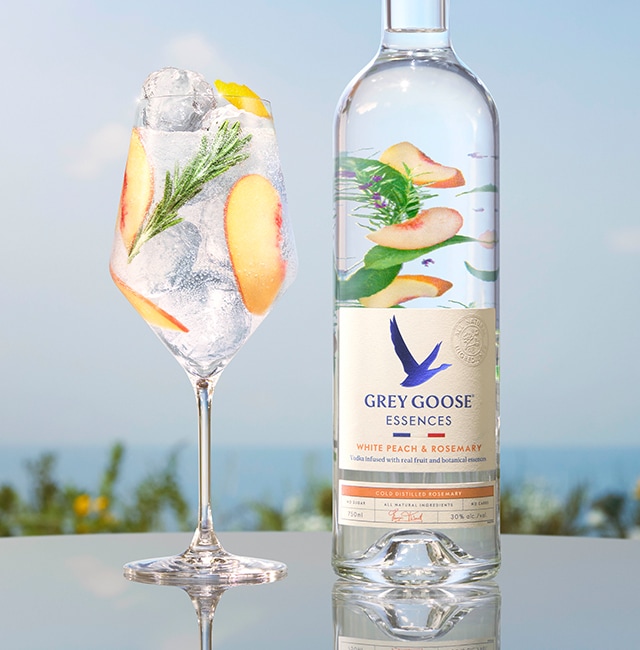 White Peach and Rosemary Soda | Seltzer Cocktail Recipe | GREY GOOSE